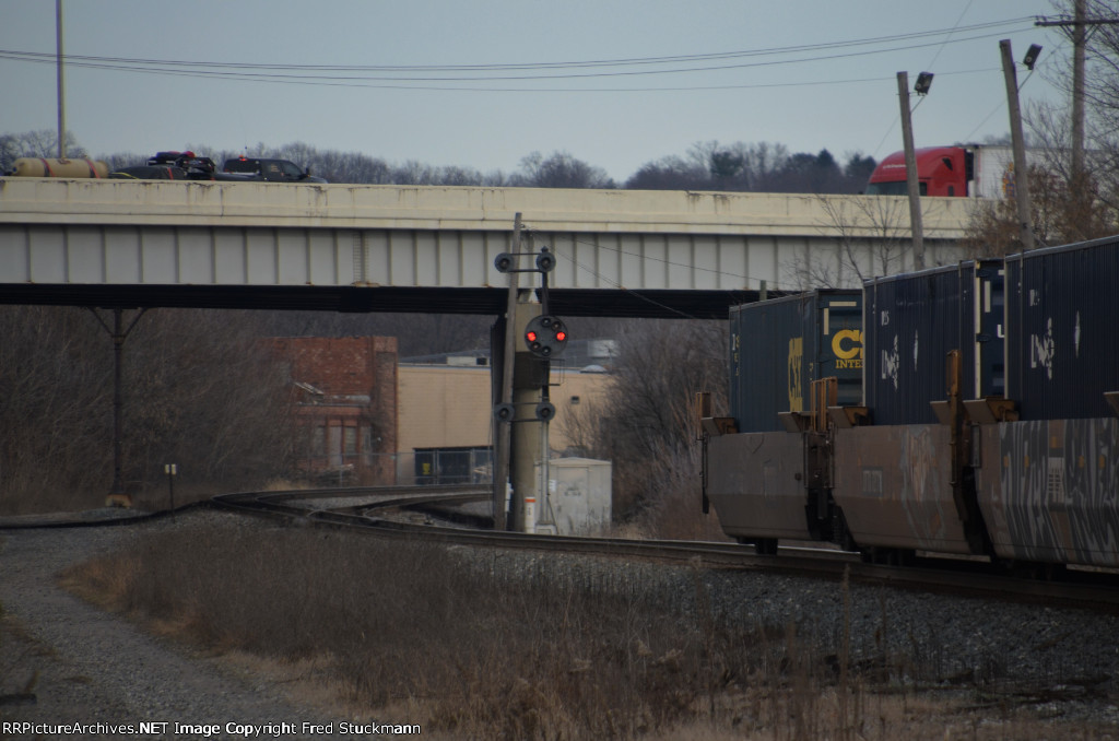 CSX 3091 by Lambert at 1345 hrs.